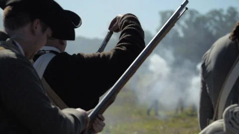 Musket Fire Stock Video Footage | Royalty Free Musket Fire Videos | Pond5