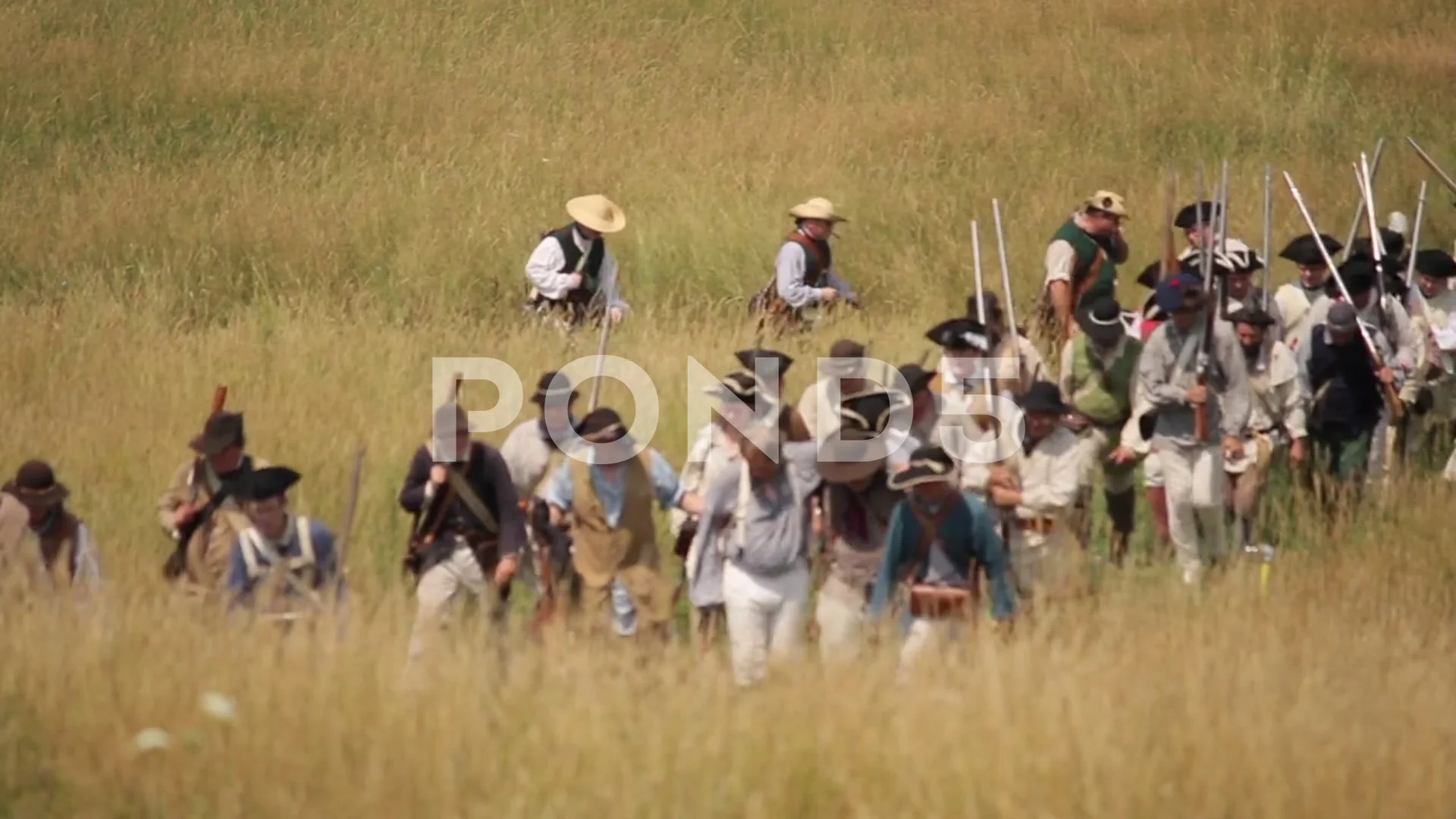 Revolutionary War Soldiers Fighting