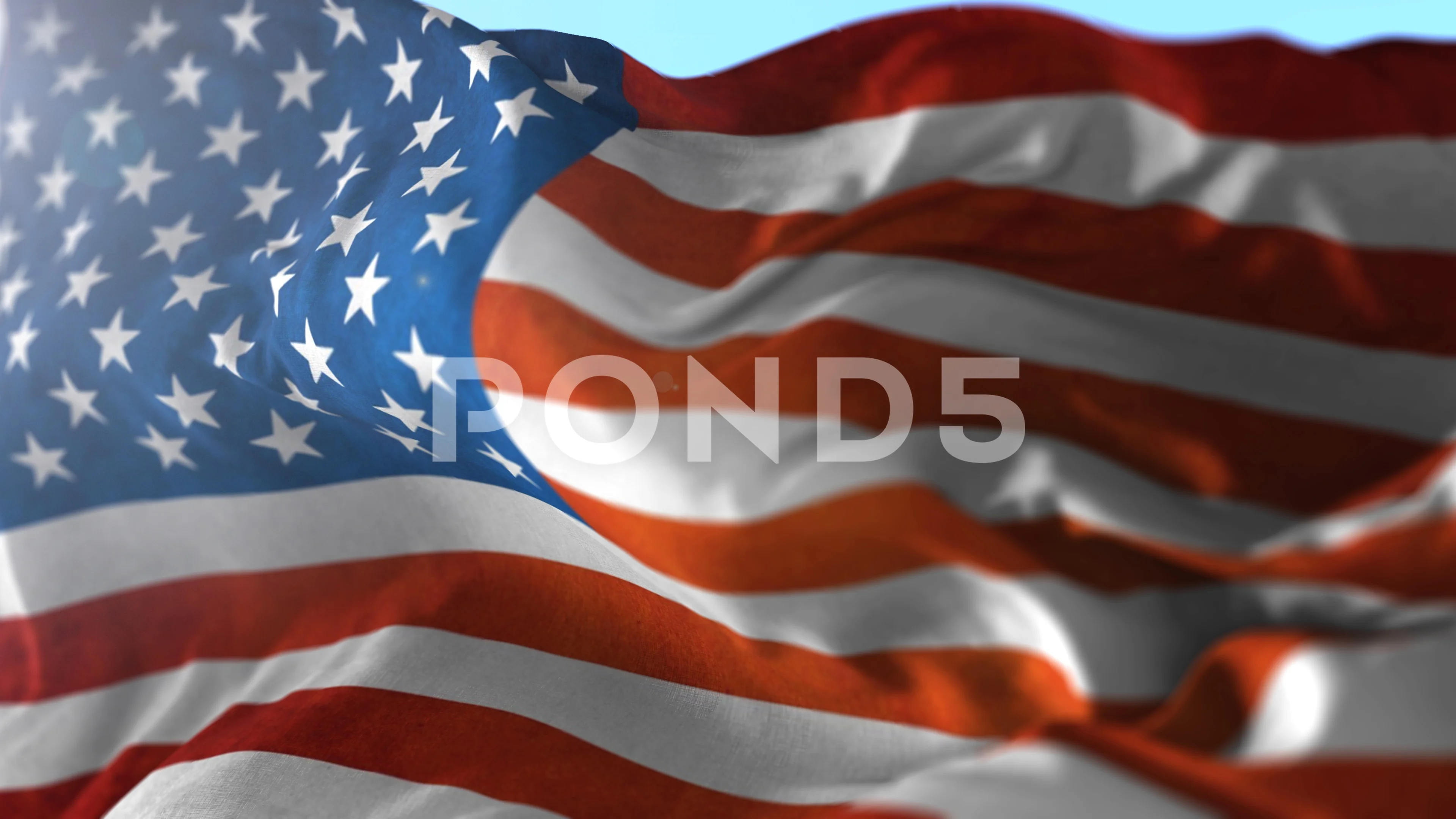 Large Animated Us Flags Realistic Animated Flag Of America. 3D USA