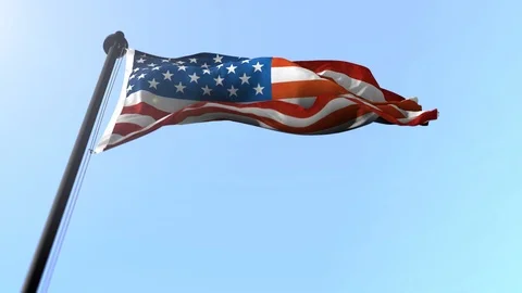 American Flag Animation Stock Video Footage | Royalty Free American ...