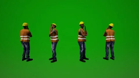 American workers in green screen on stri... | Stock Video | Pond5