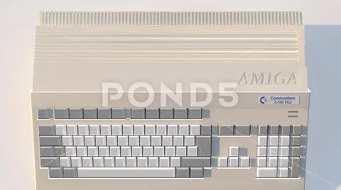 Amiga 500 computer. 3d illustration Illustration #168412760