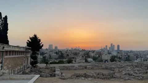Amman Citadel Sunset - The Majesty of Jo... | Stock Video | Pond5