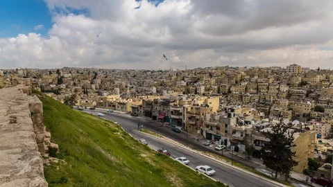 Amman, Jordan City Skyline on Cloudy Aft... | Stock Video | Pond5