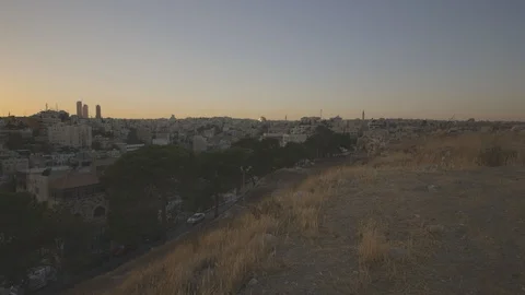 Amman Jordan view of city skyline sunset... | Stock Video | Pond5