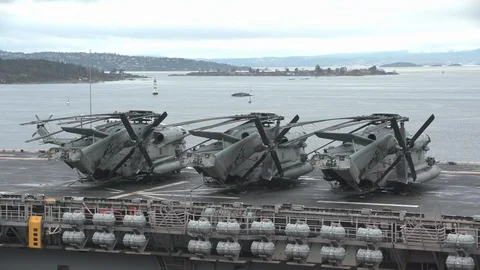 amphibious assault ship uss iwo jima car... | Stock Video | Pond5