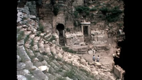 Amphitheater and Water Pool | Stock Video | Pond5