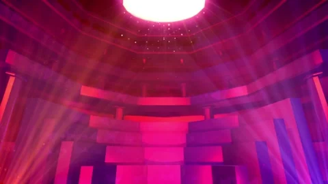 Amphitheater chandelier decoration. Back... | Stock Video | Pond5