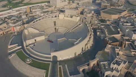 Amphitheater in Katara Cultural Village ... | Stock Video | Pond5