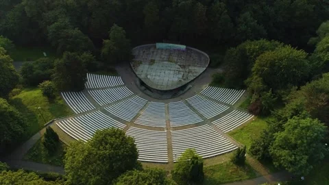 Amphitheater Stargard Amfiteatr Park Chr... | Stock Video | Pond5