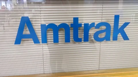 Amtrak Signage Closeup | Stock Video | Pond5
