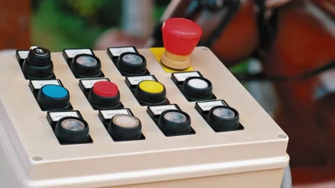 Amusement Park Carousel Control Panel wi... | Stock Video | Pond5