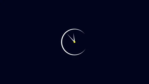 Analog clock spinning animation | Stock Video | Pond5