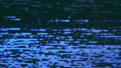 Static Tv Blue Stock Footage ~ Royalty Free Stock Videos | Pond5