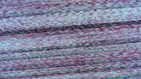 Analog Flicker Noise: Classic TV Screen ... | Stock Video | Pond5