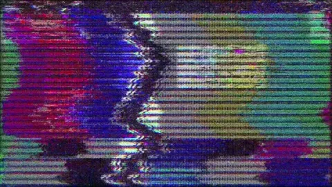 Analog Static Noise texture overlay. Hor... | Stock Video | Pond5