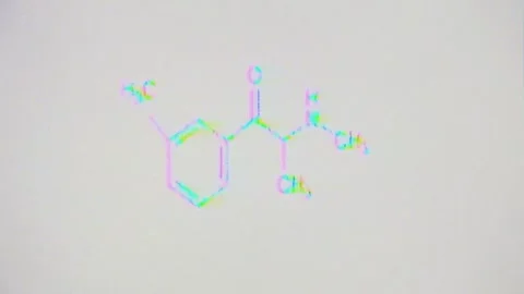 Analog Tv Glitch 3 MMC Chemical Formula ... | Stock Video | Pond5