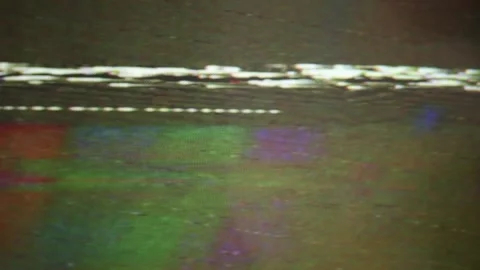Analog TV Signal, VHS Texture Effect wit... | Stock Video | Pond5
