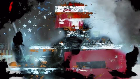 Anarchy and police state in America back... | Stock Video | Pond5