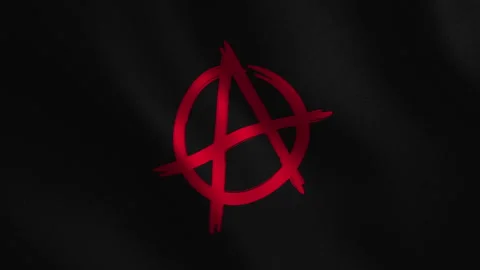 Anarchy flag waving. Abstract background... | Stock Video | Pond5