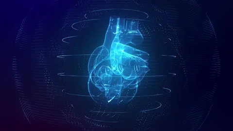 Anatomically correct blue digital human ... | Stock Video | Pond5