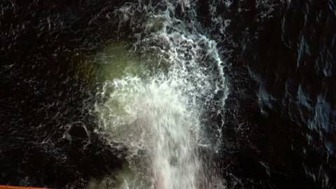 Anchor falls into water. Chain falls int... | Stock Video | Pond5