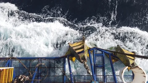 The anchor of tender assisted drilling o... | Stock Video | Pond5