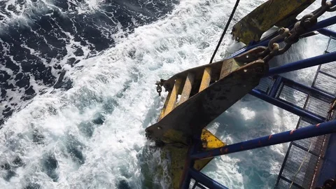 The anchor of tender assisted drilling o... | Stock Video | Pond5