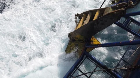 The anchor of tender assisted drilling o... | Stock Video | Pond5