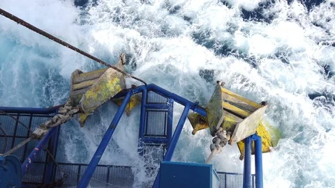 The anchor of tender assisted drilling o... | Stock Video | Pond5