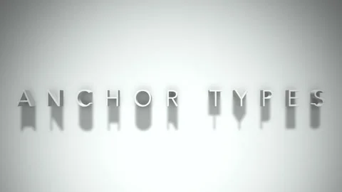 anchor types 3D title animation white te... | Stock Video | Pond5