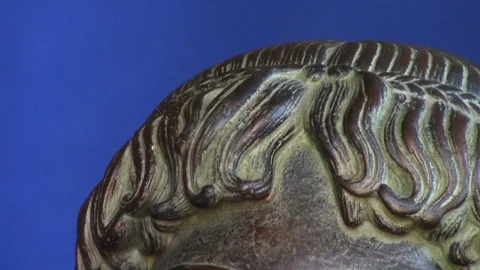 Ancient Bronze statue Greek god Zeus (Ju... | Stock Video | Pond5