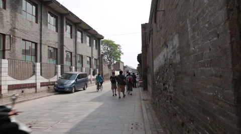 the ancient city streets of pingyao chin... | Stock Video | Pond5
