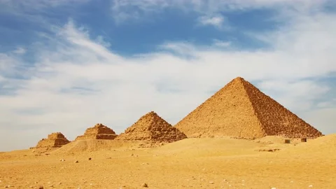 Ancient Egyptian pyramids, symbol of Egy... | Stock Video | Pond5