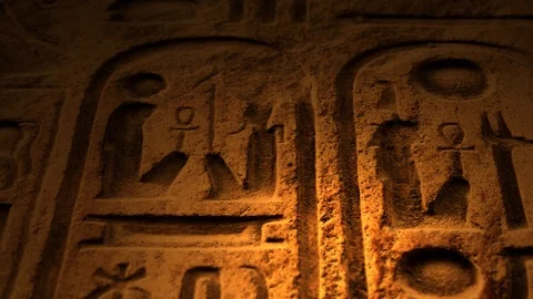 Ancient Egyptian Symbol of ten commandme... | Stock Video | Pond5