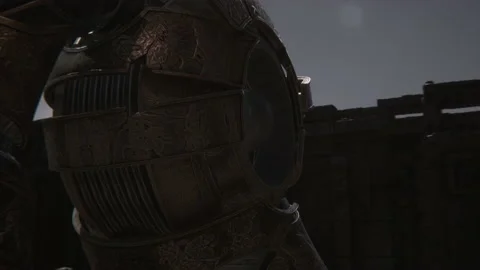 Ancient Golem mech at the Alien Statues ... | Stock Video | Pond5