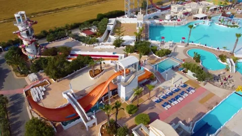 Ancient Greek Themed Waterpark With Kidd... | Stock Video | Pond5