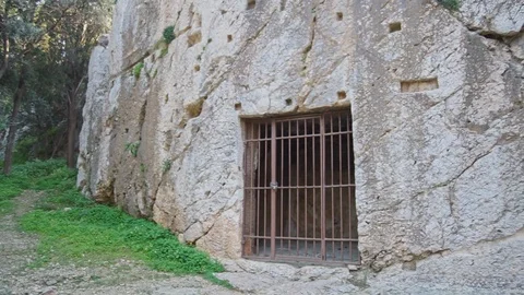 Ancient Greek's Socrates Jail Located Ne... | Stock Video | Pond5