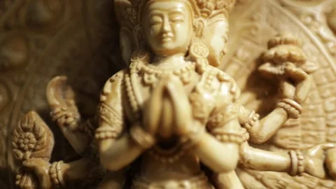 Ancient Hindu creation god, Brahma, Vish... | Stock Video | Pond5