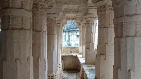 Ancient Hindu Temple Walk through | Stock Video | Pond5