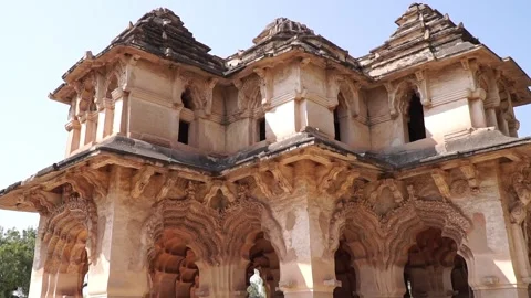 Ancient Indian temple in the city of Ham... | Stock Video | Pond5