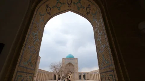 Ancient Islamic mosque Kalon Mosque in c... | Stock Video | Pond5