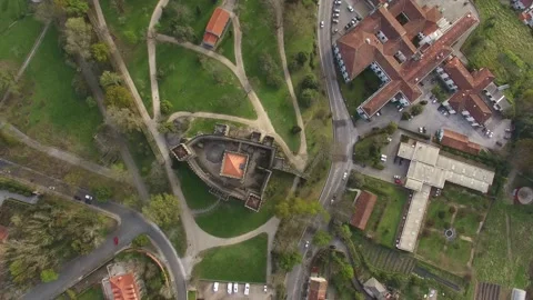 Ancient Medieval Castle Top View | Stock Video | Pond5