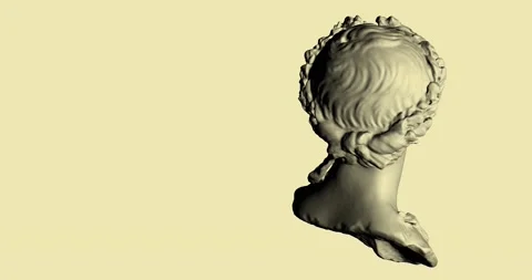 Ancient statue 3D model released in CC0 ... | Stock Video | Pond5