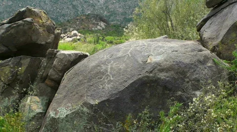 Ancient Stick Figures | Stock Video | Pond5