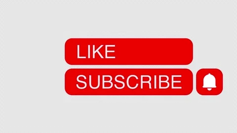 Like and Subscribe animation, transparen... | Stock Video | Pond5