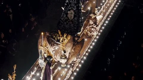 Andas Processional Float With Jesus Chri... | Stock Video | Pond5