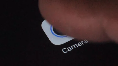 Android Camera App Icon Launching On Mob... | Stock Video | Pond5