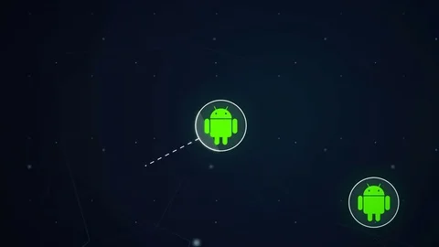 Android Icon Symbol Network Connection T... | Stock Video | Pond5
