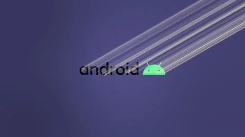 Android Logo Light Reveal | Stock Video | Pond5